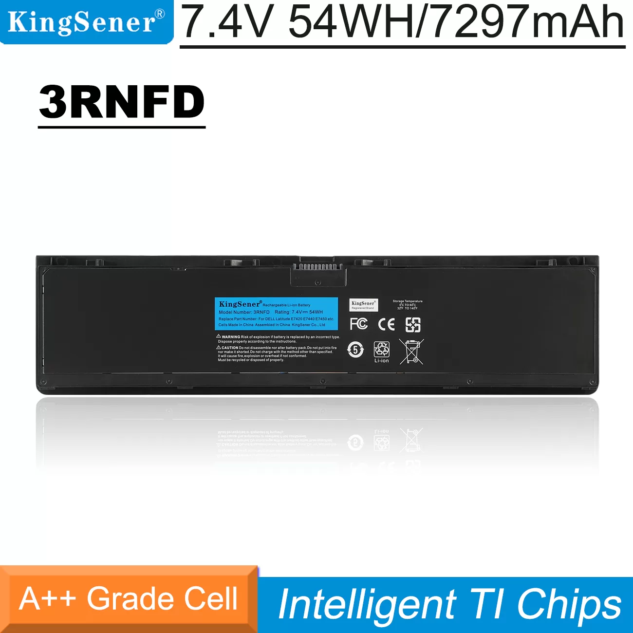 3RNFD Battery For DELL Latitude E7420 E7440 E7450 Series - kingsener.com