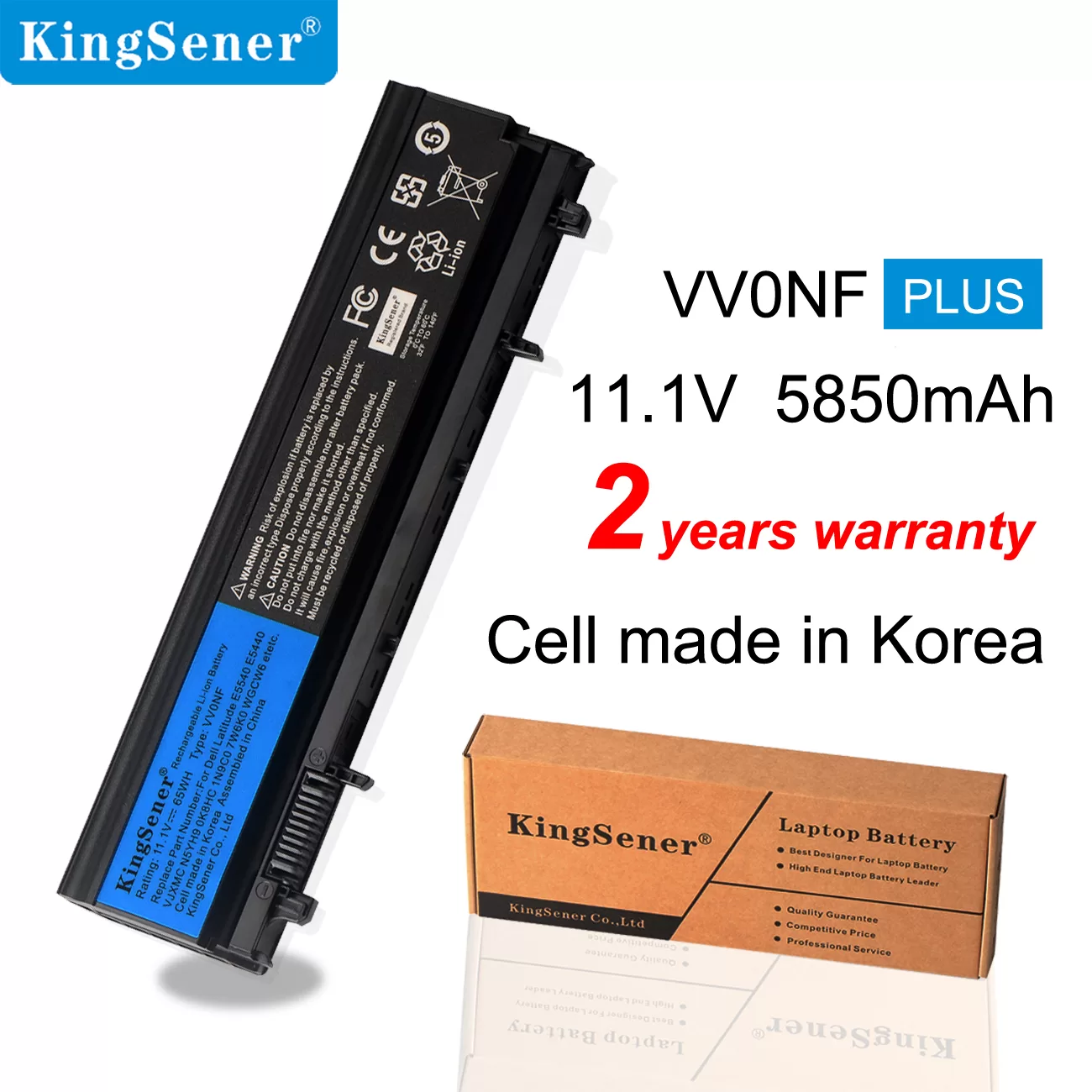 VV0NF Battery For Dell Latitude E5440 E5540 Series - kingsener.com