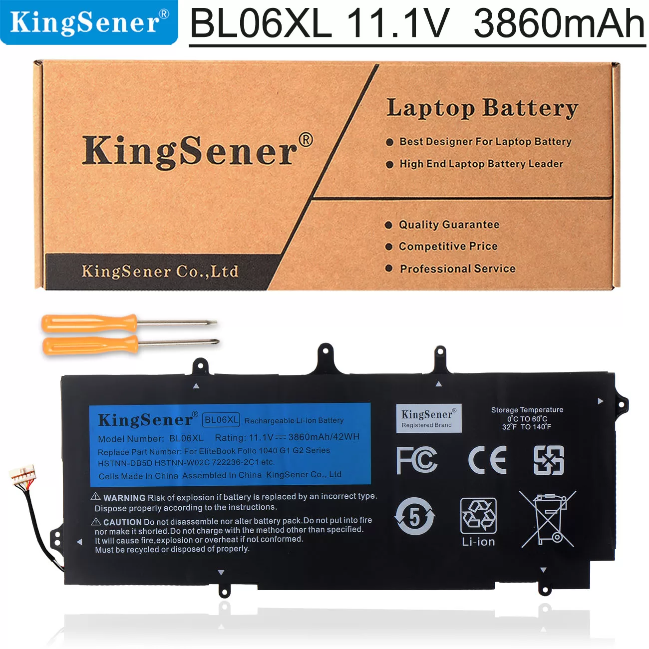 BL06XL Battery For HP Elitebook Folio 1040 G1 G2 Series - kingsener.com