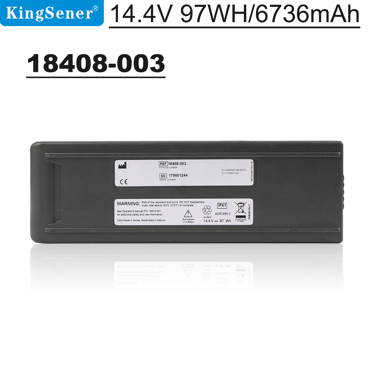 Battery For Carefusion Medical-18408-003 170601244 - kingsener.com