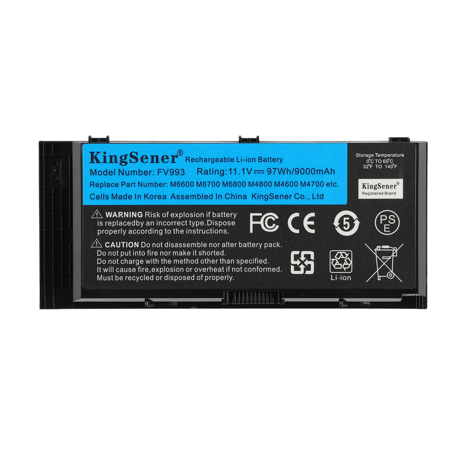 FV993 Laptop Battery Replacement For DELL Precision M6800 - kingsener.com